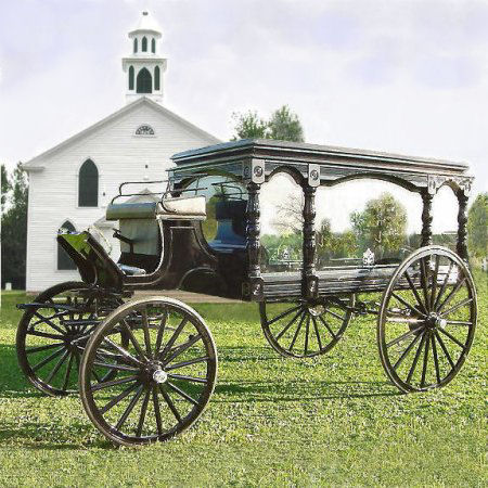 A Wagon Wheel | Horse Drawn Hearse | A Wagon Wheel Hearse